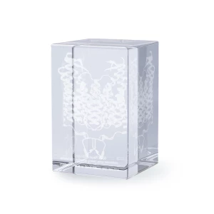 Laser Etched Glass Block Medium Laser Photo Gift Block | Dartington